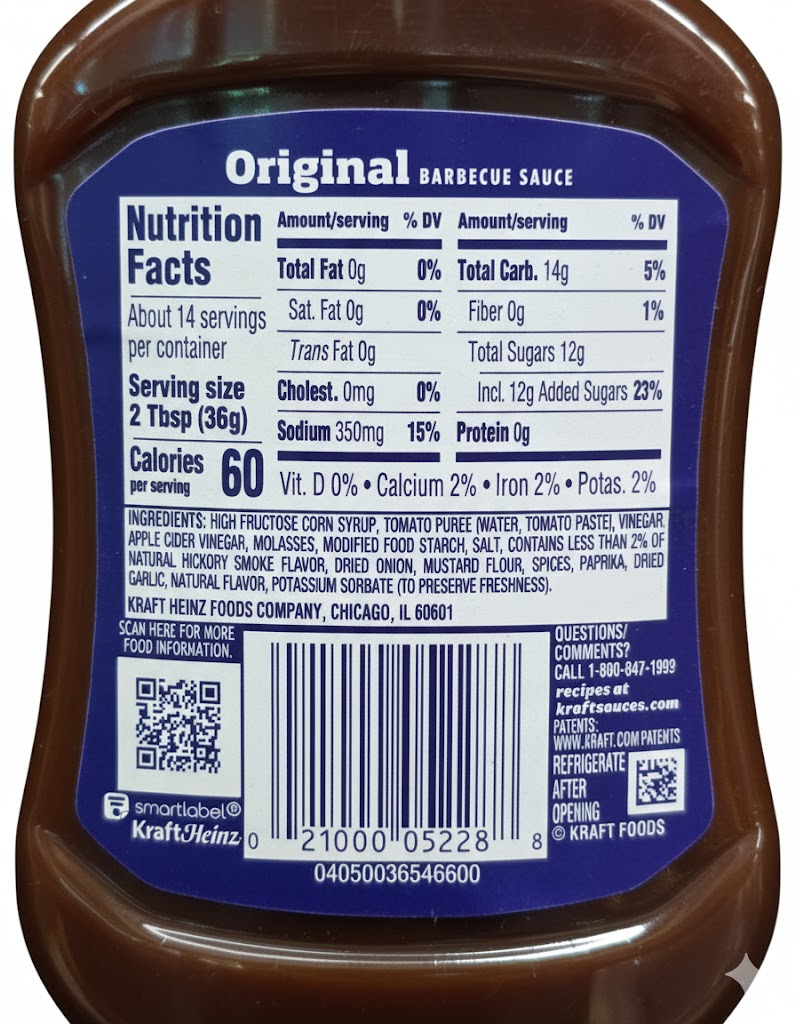 Kraft Barbecue Sauce Original 18 OZ – JR Island Meat Market